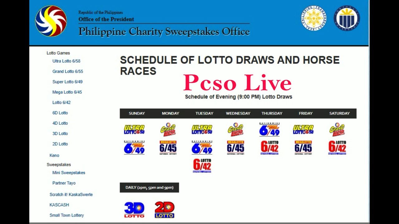 Pcso Live Draw 2pm, 5pm, 9pm Result Today | Live Lotto Draw Results ...