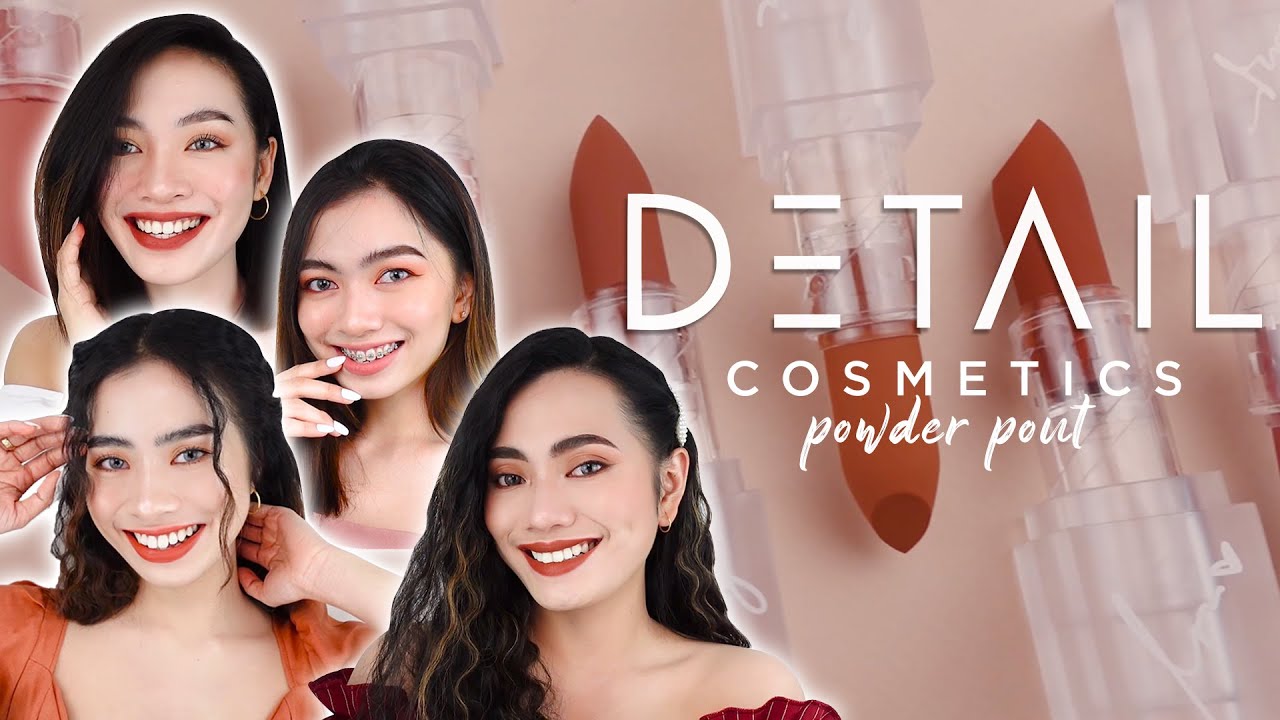 DETAIL COSMETICS Powder Pout Collection Review & Swatches | Manaig ...