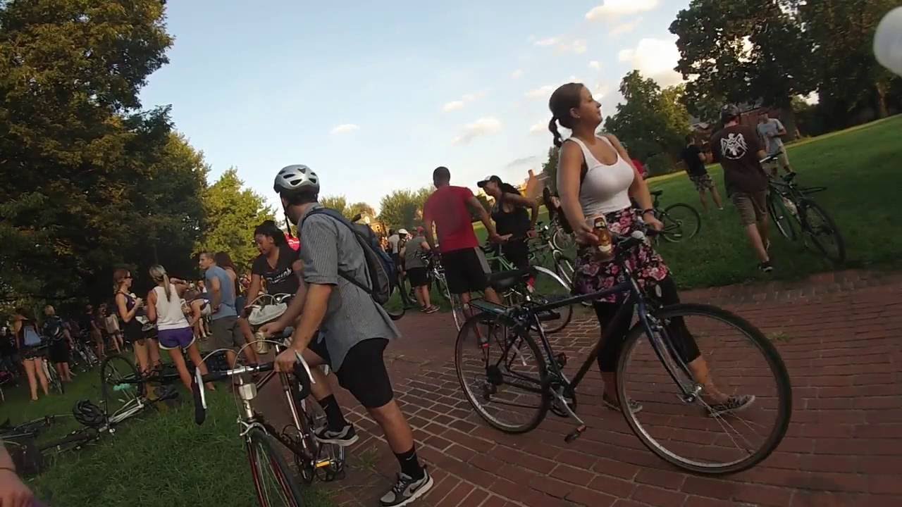 Baltimore Bike Party - August 2016 - Purple Friday (The really long ...