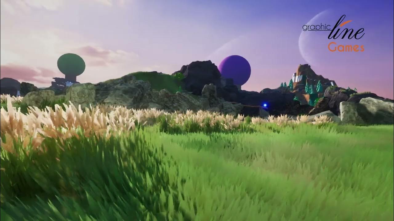 Unreal engine 5 Stylized graphic - studio ghibli style - Grass fields - YouTube