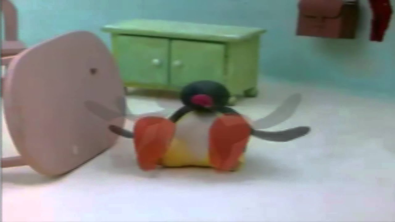 Pingu wins hitting the table competition - YouTube