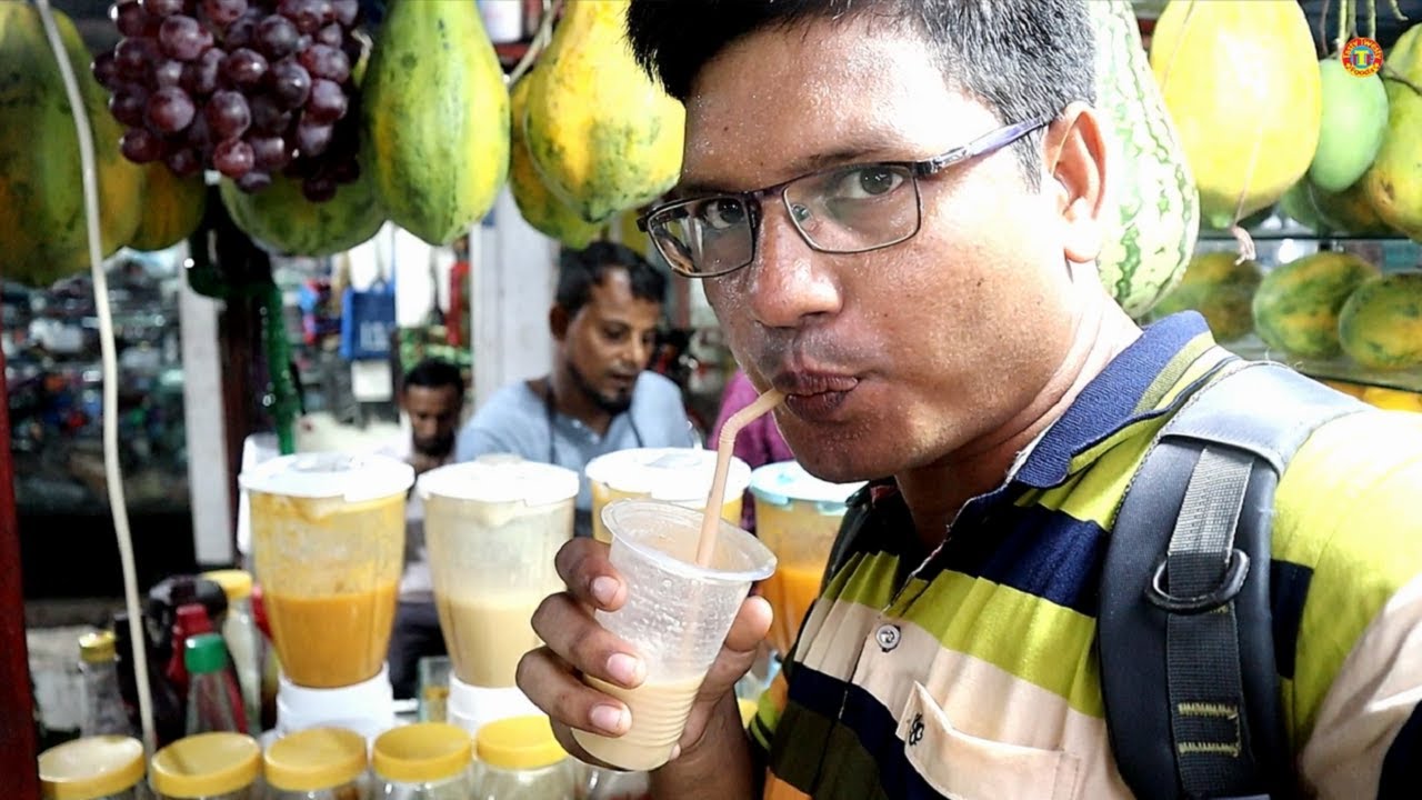 Huge Banana Lassi Making Healthy street food lassi Recipe Tk 30 ...