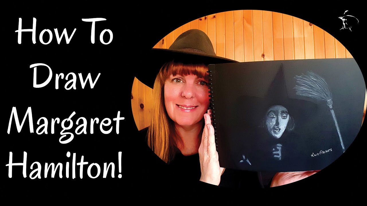 How To Draw Margaret Hamilton From The Wizard Of Oz: Real-Time ...