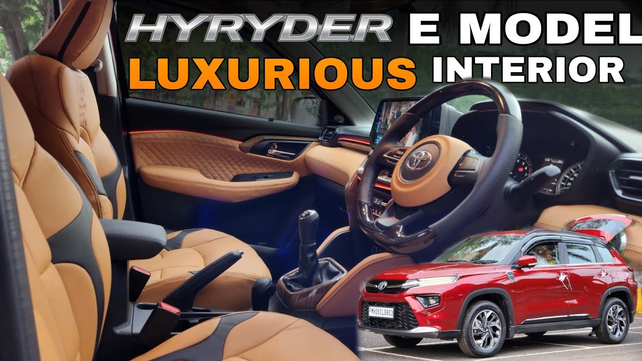 HYRYDER E MODEL LUXURIOUS INTERIOR MODIFICATION WITH WOODEN STEERING ...