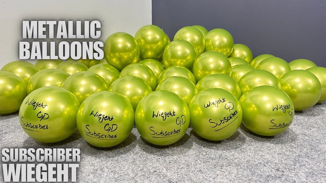 Metallic Balloon Sit pop Challenge video!|Chrome Metallic Balloon ...