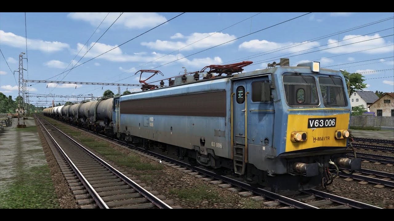 Train simulator classic V63 (gigant) 006 - Tehervonattal Szigetváron ...