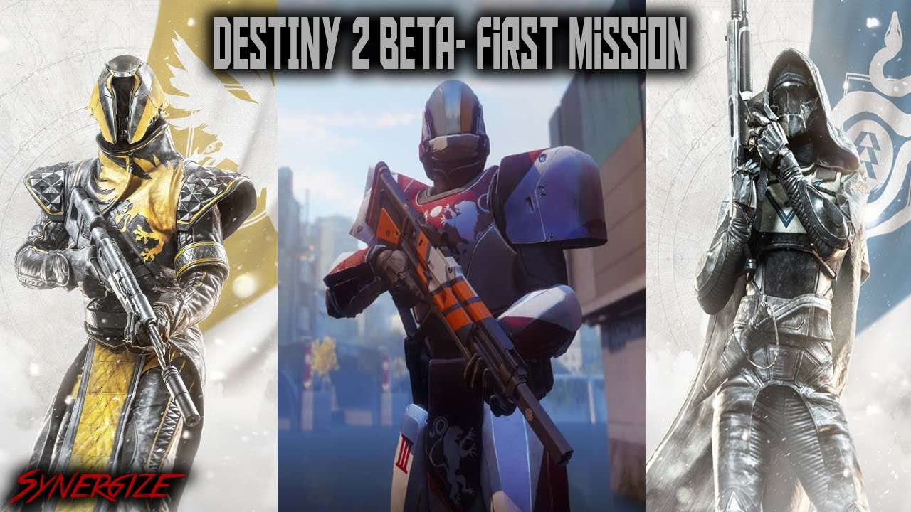 DESTINY 2- FIRST MISSION COMPLETION! WALKTHROUGH PART 1 (Warlock ...