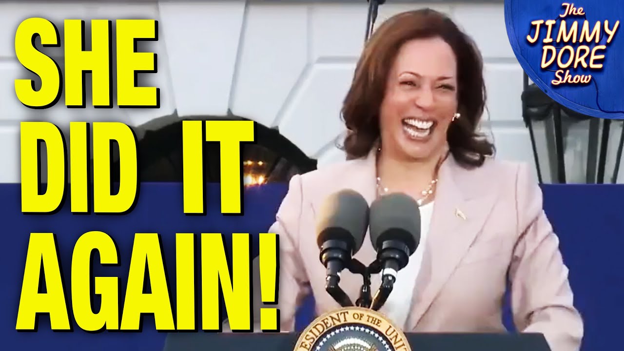 Kamala Harris Cackles Her Way Through Juneteenth Celebration - YouTube