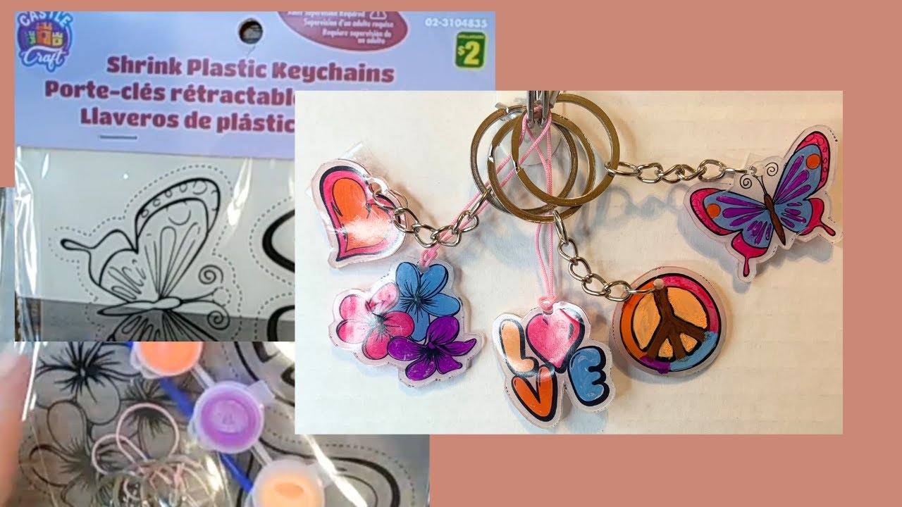 Shrink Plastic Keychains Kit from Dollarama. - YouTube