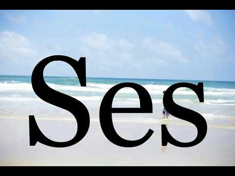 How To Pronounce Ses🌈🌈🌈🌈🌈🌈Pronunciation Of Ses - YouTube