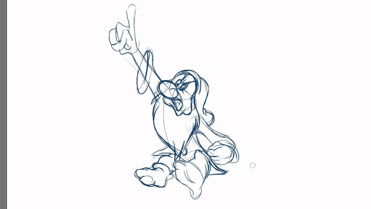 How to Draw Grumpy in Disney's Snow White And The Seven Dwarfs - YouTube