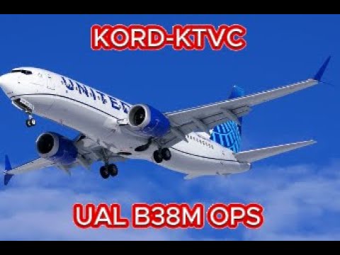 KORD-KTVC UAL B38M OPS ON VATSIM! - YouTube
