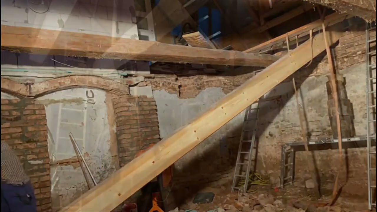 Draagbalken plaatsen verdiepingsvloer (7mtr) - YouTube