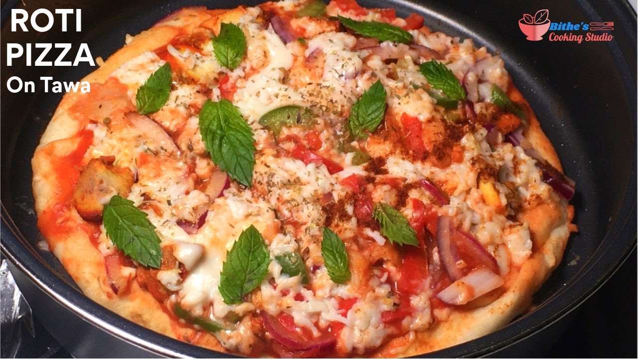 Roti Pizza Recipe On Tawa.3 Minute Pizza Without Oven.ঝটপট চুলায় তৈরি ...