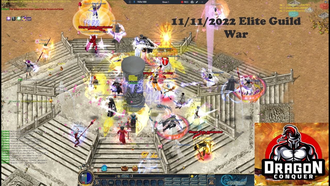 DragonConquer - New Classic Server 11/11/22 Elite Guild War - YouTube