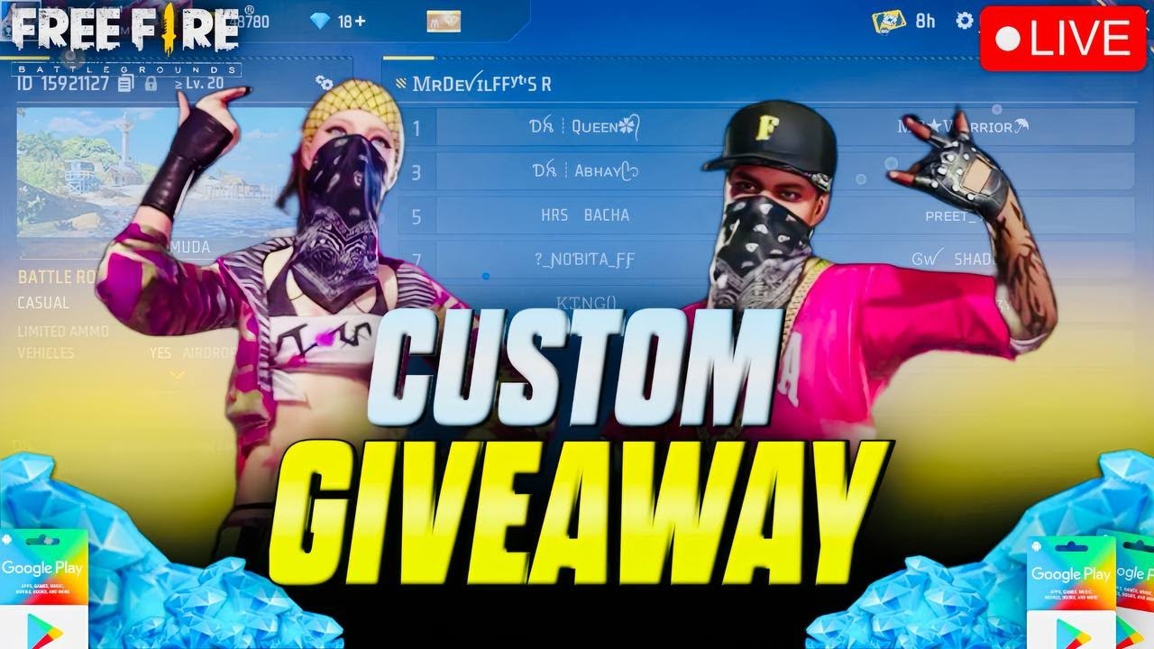 Live: Free Fire Diamonds & Exclusive Items Up for Grabs! - YouTube