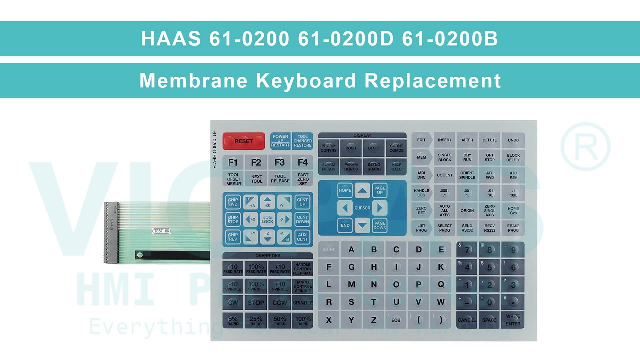 HAAS 61-0200 61-0200D 61-0200B Terminal Keypad Replacement - YouTube