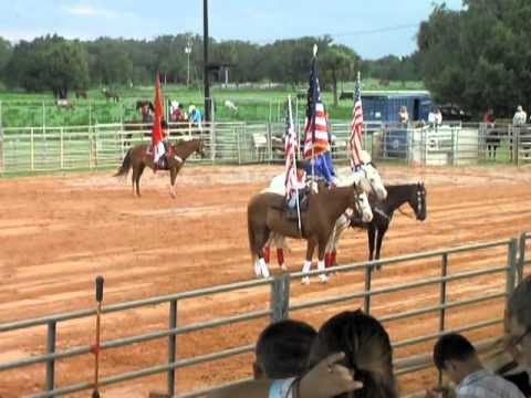 Grand Entry - River Ranch Rodeo - 2 July 2011.mpg - YouTube