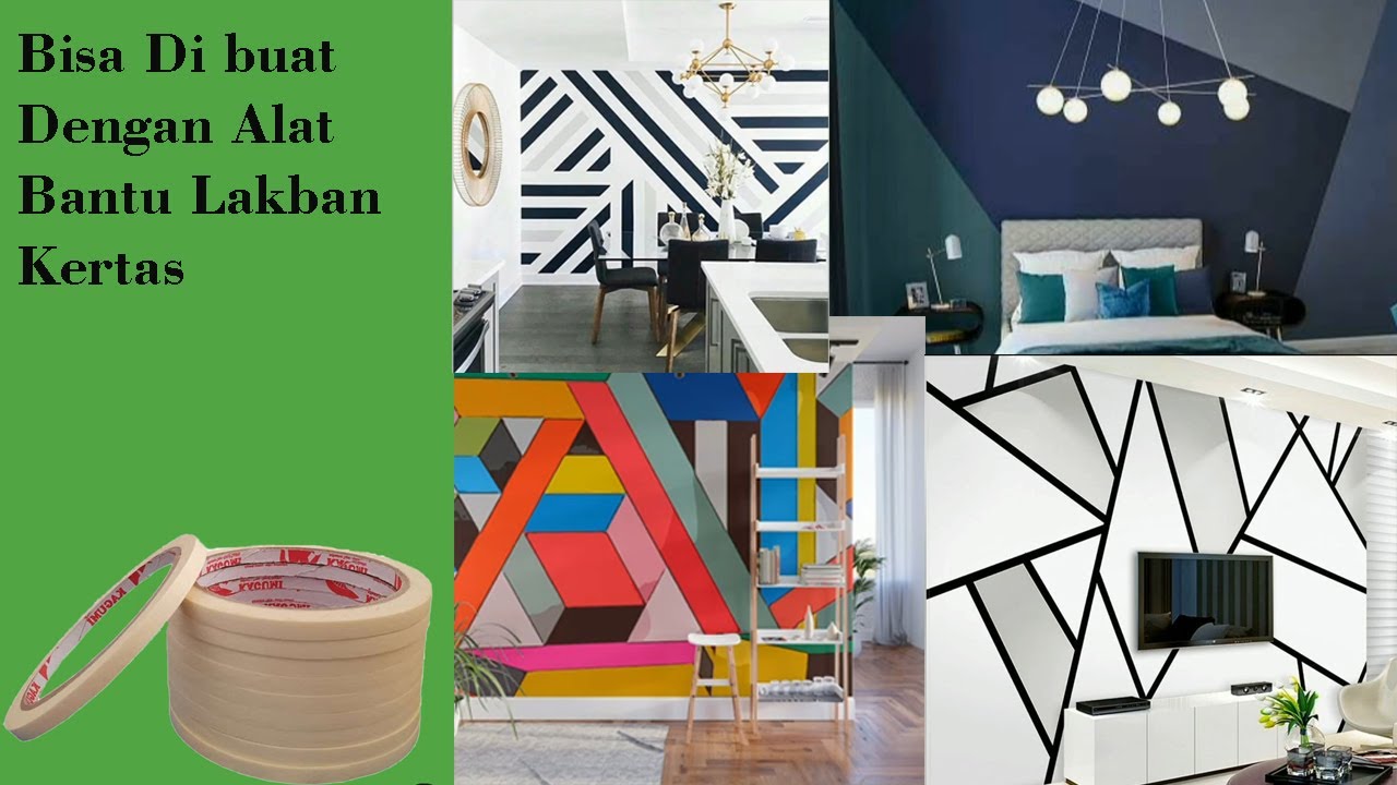 DESAIN CAT DINDING GEOMETRIS - YouTube