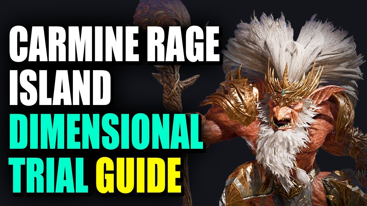 Carmine Rage Island 'DIMENSIONAL TRIAL' Guide | Throne and Liberty - YouTube