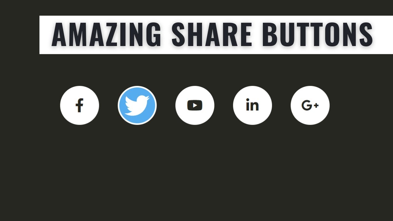 Social Media Buttons Using Html And Css 6002