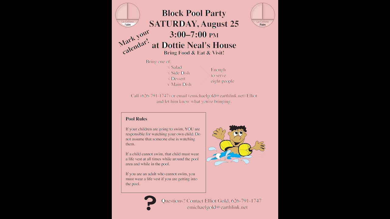 Block Party 2018 August 25 Pool Party Final - YouTube
