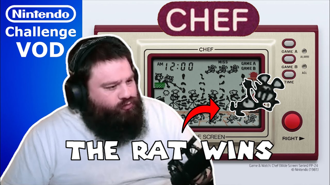 [VOD] Beating EVERY Nintendo Game - Game & Watch: Chef (Game #28) - YouTube