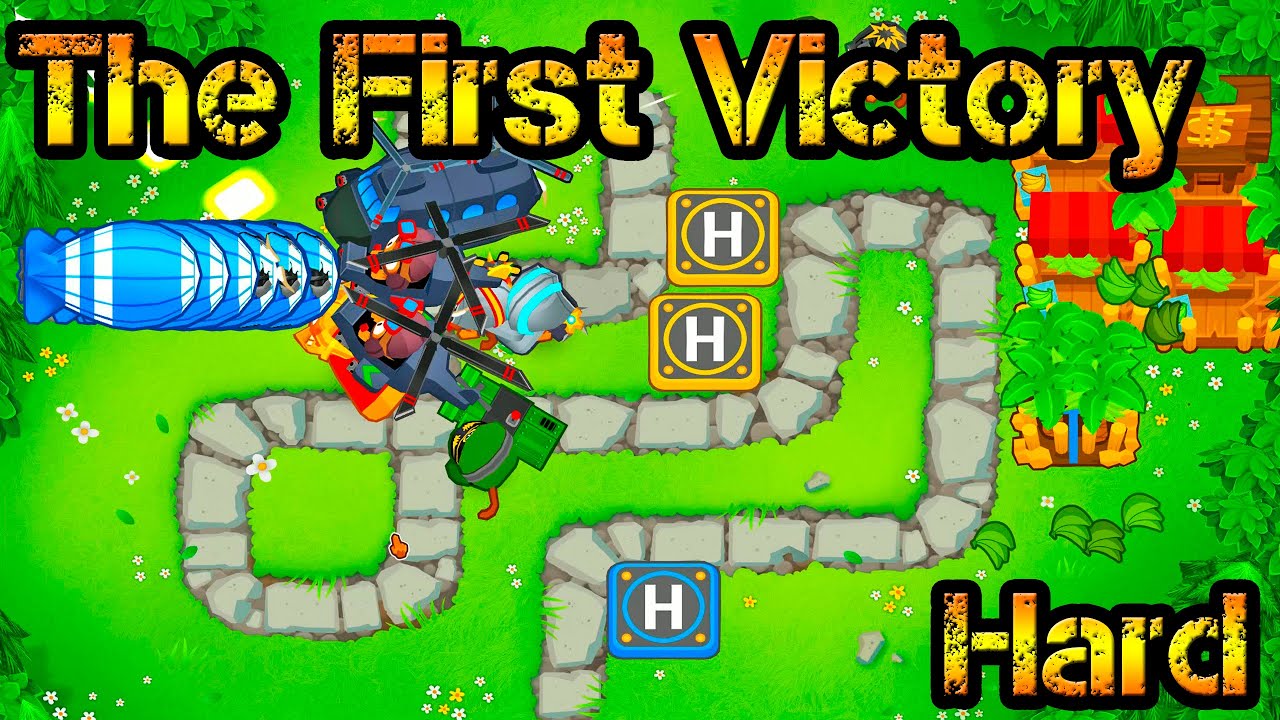 The First victory in Hard Mode Bloons TD 6 - YouTube