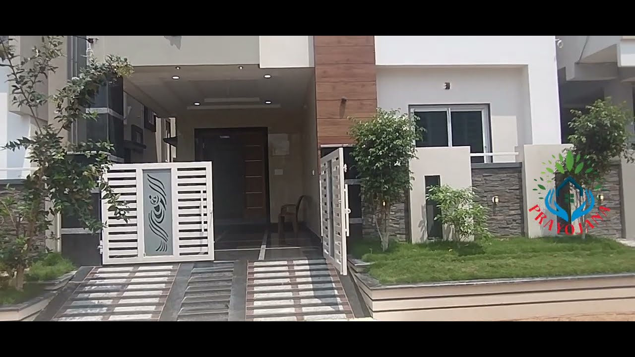 New Luxury 5 BHK Triplex Villa with Lift for sale, 200 Square Yards; West Face: 40' Road ...