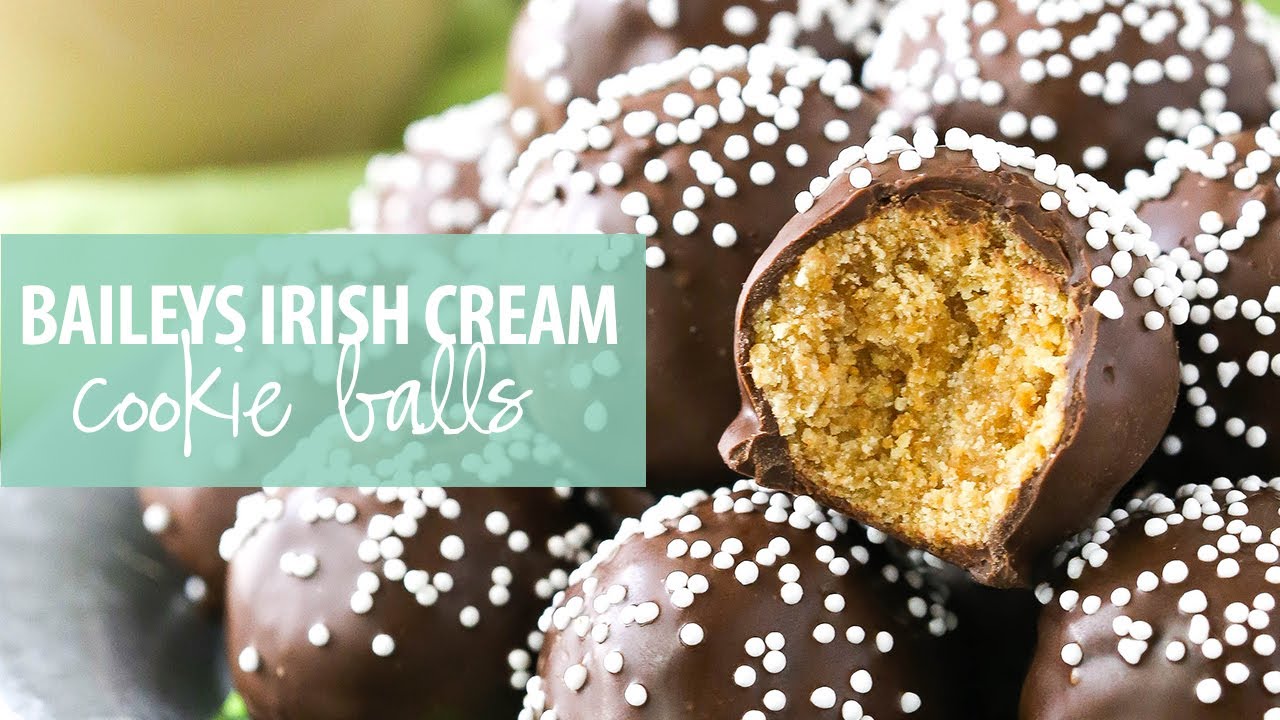 No Bake Baileys Irish Cream Cookie Balls - YouTube