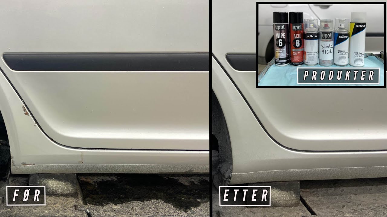 Rustfjerning & lakkering med spray. (produktliste medfølger i tekst ...