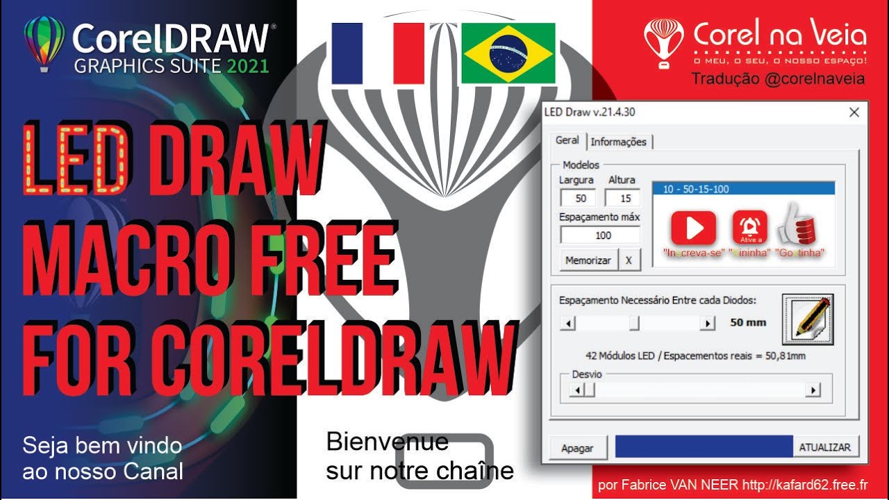 Led DRAW Macro FREE For CorelDRAW 2021 - YouTube