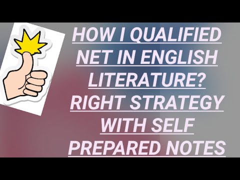 Right strategy to qualify NET / Hand written notes // English ...