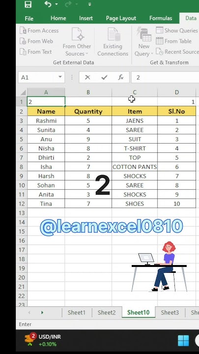 Auto Re-arrange columns #excelforjob #excelhacks #exceltricks @LearnExcel0810 - YouTube