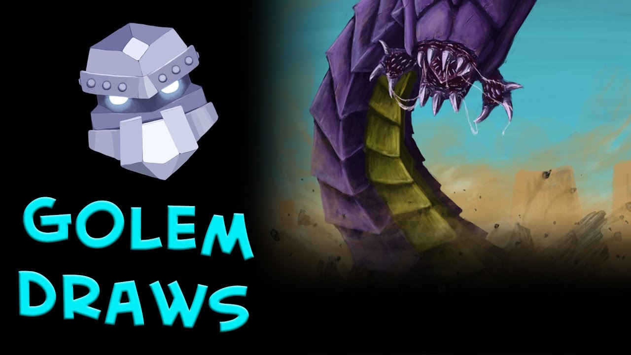 Golem Draws | Purple Worm - YouTube