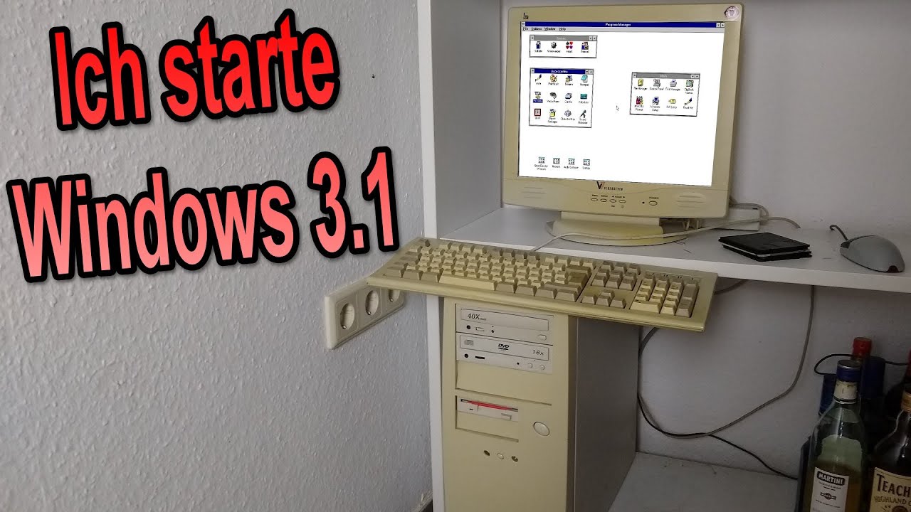 Ich starte Windows 3 für euch – So sah das Windows 3.1 damals aus ...