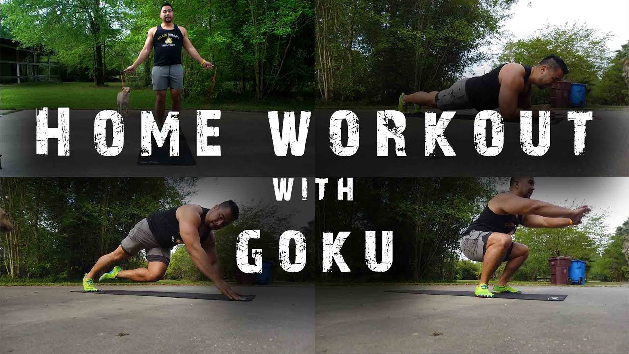 Body Weight Home Workout - Goku's Weekly Workout Challenge - YouTube