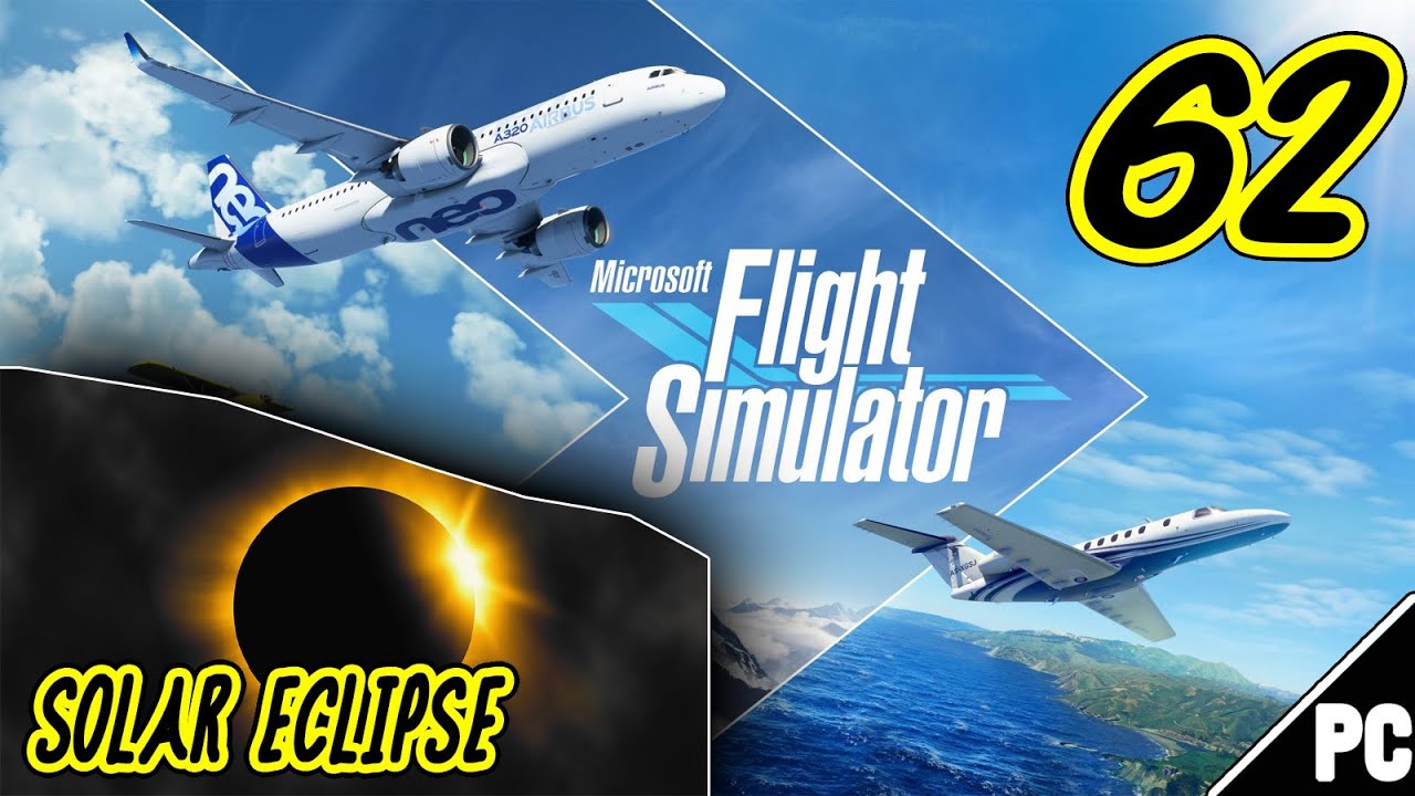 Microsoft Flight Simulator | #62 | Solar Eclipse from Buffalo (4/8/24 ...