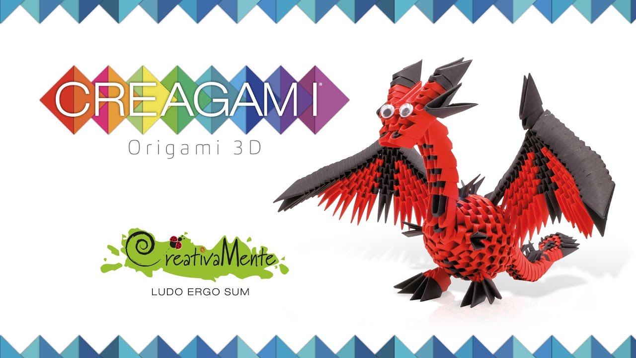 Drago - Dragon - Creagami by CreativaMente - YouTube