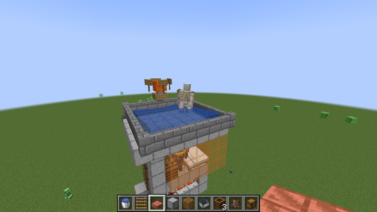 Minecraft 1.19 auto IRON FARM 1500 p/hr - YouTube