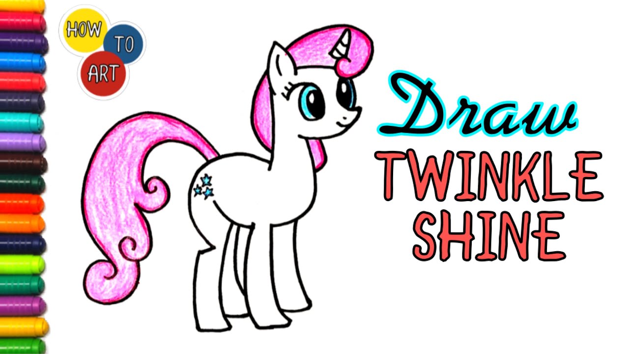 How to Draw TWINKLE SHINE from My Little Pony Easy Step by Step ...