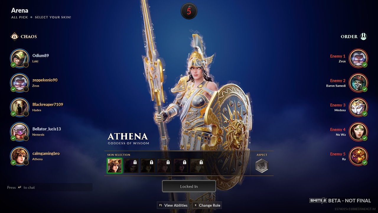 Smite 2 Athena Gameplay (No Commentary) - YouTube