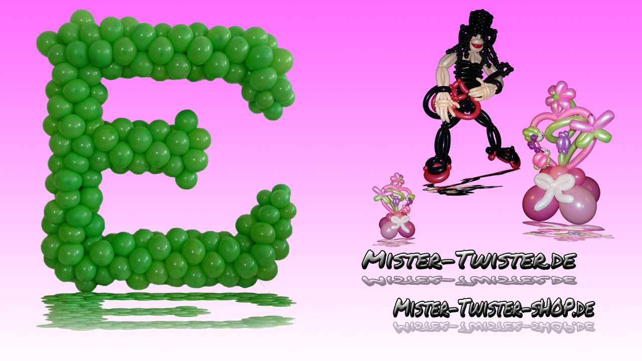 How to make a balloon character , Wie mache ich einen Ballon Buchstaben ...