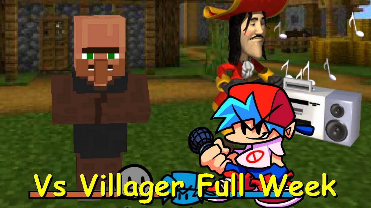 Vs Villager Full Week - Friday Night Funkin' Mod - YouTube
