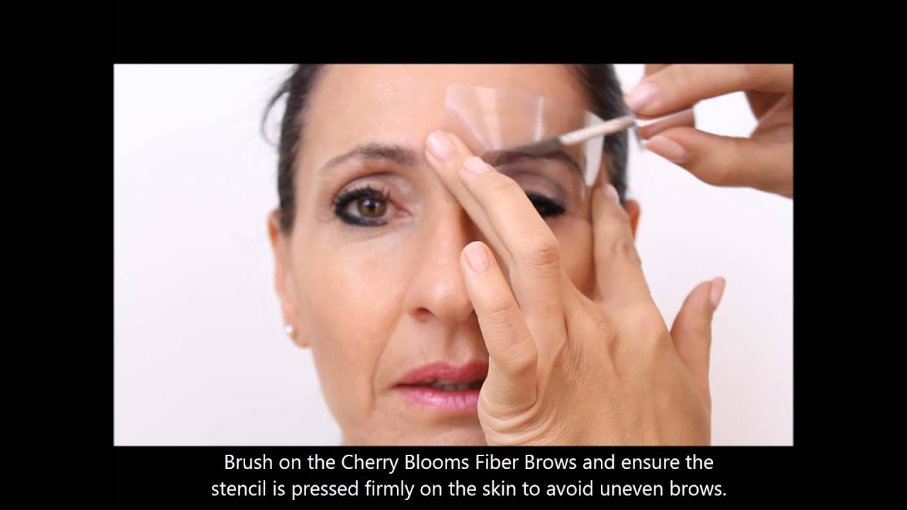 Cherry Blooms Fiber Brows Application for Black Hair - YouTube
