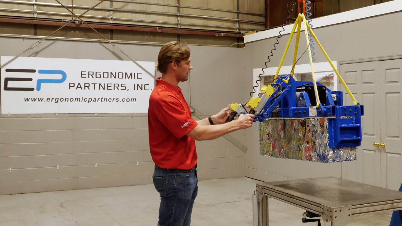 Custom Lift Device for Aluminum Bales - YouTube