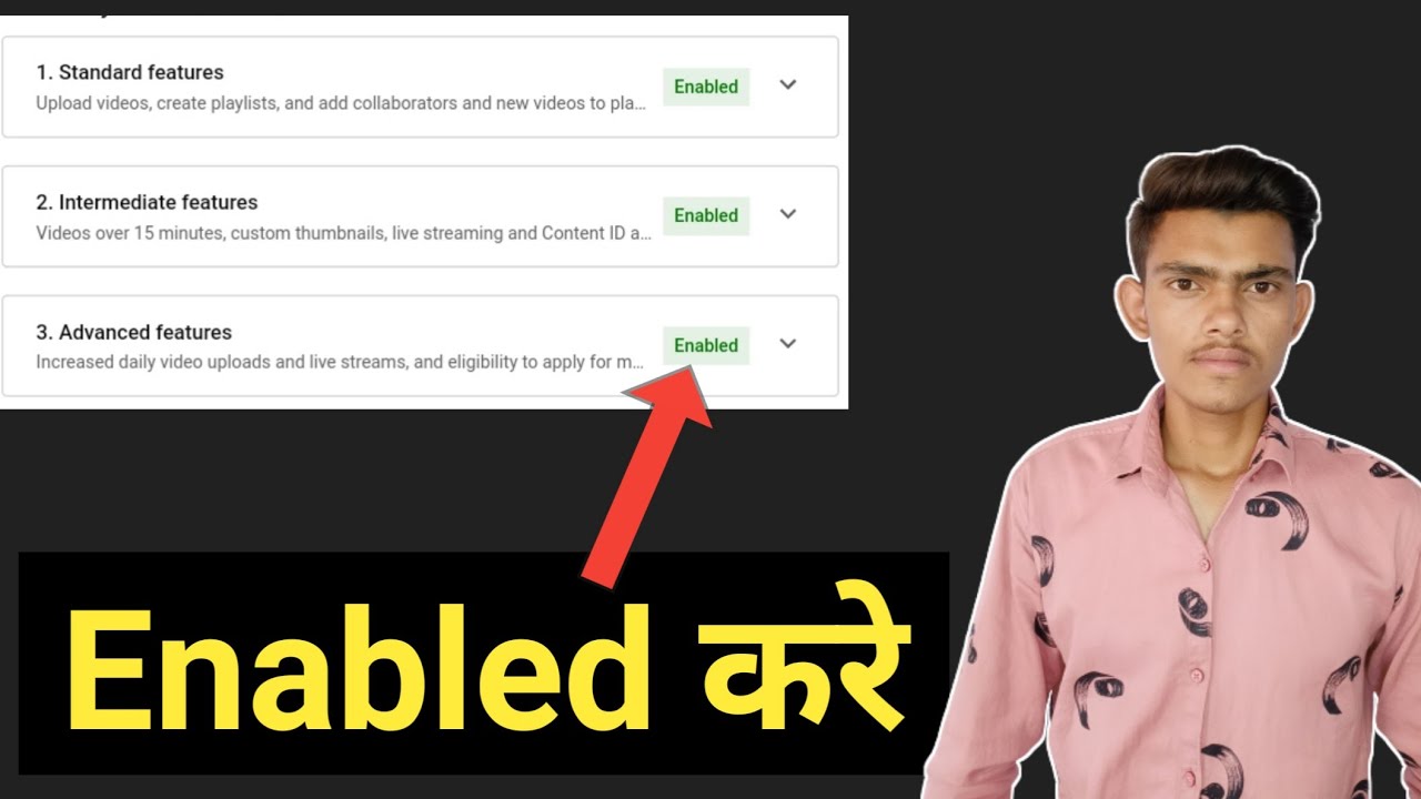 How to Enabled Youtube Advanced Features | Youtube Advanced Features ...
