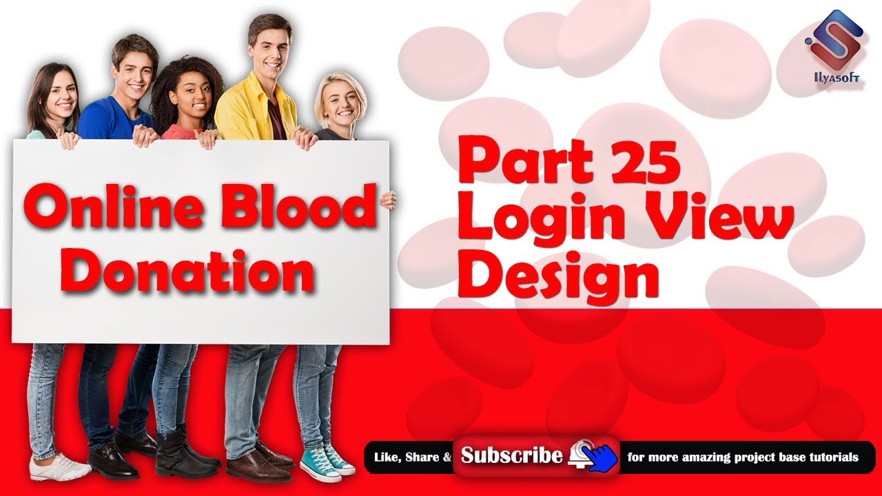 Online Blood Donation Part 25 Login View Design - YouTube