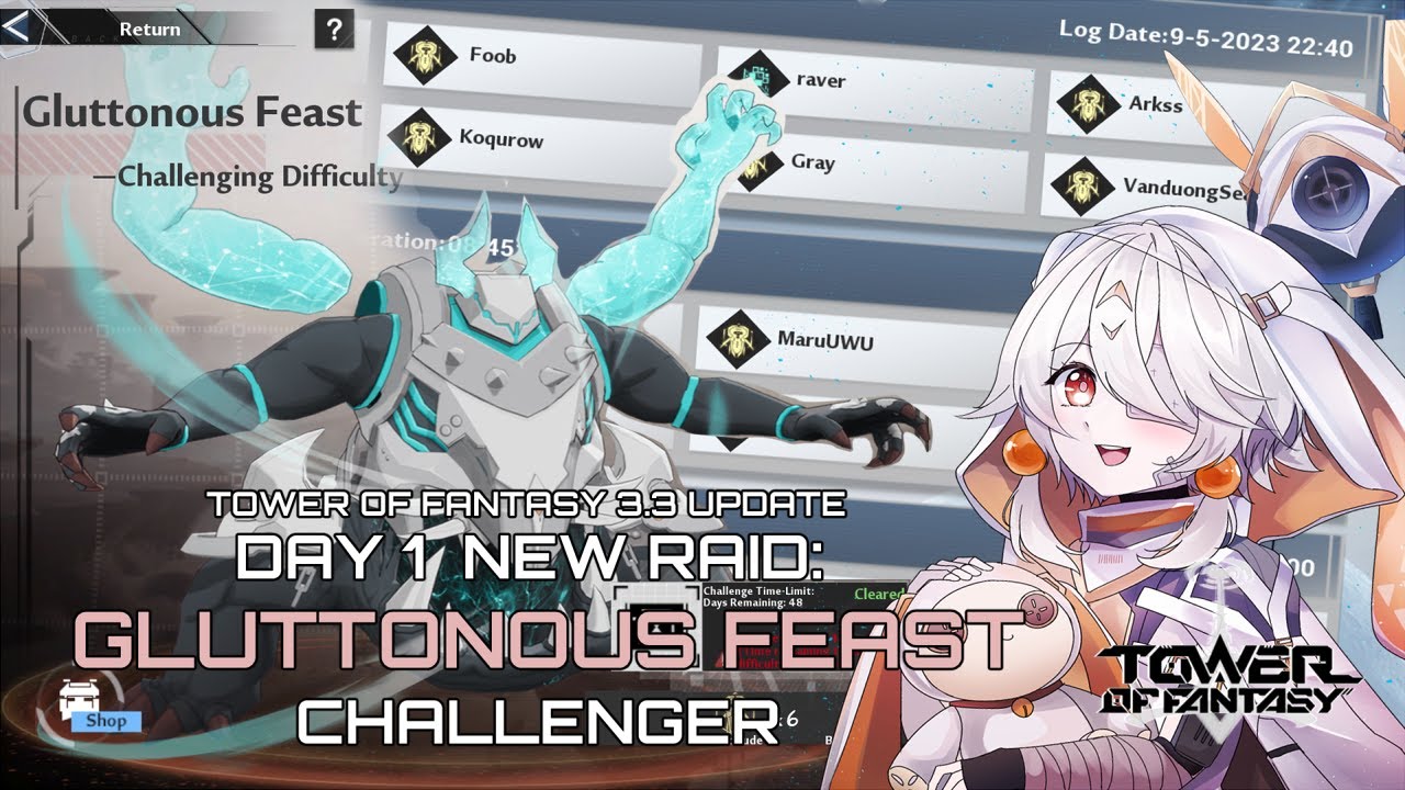 DAY 1 CHALLENGER! New Limited Raid GLUTTONOUS FEAST Challenges GUIDE ...