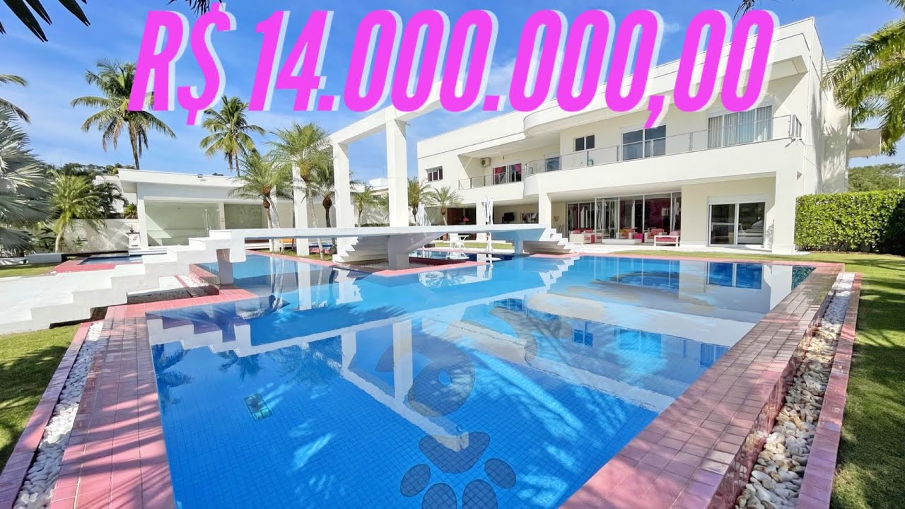 MANSÃO ROSA À VENDA NO CONDOMÍNIO JARDIM ACAPULCO EM GUARUJÁ POR R$ 14. ...